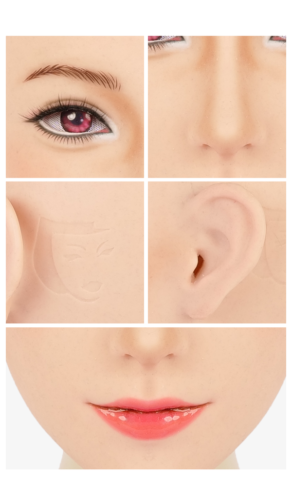 SecondFace | "The Tifa“ Silicone Female Mask Special Makeup F04 ...