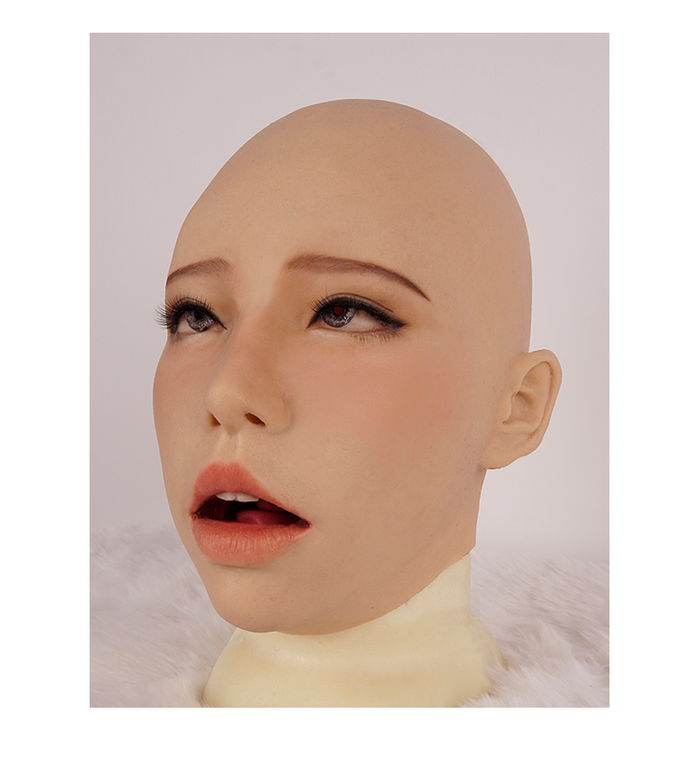 "Poppy" The Female Mask with Gag Optional Ahegao Face