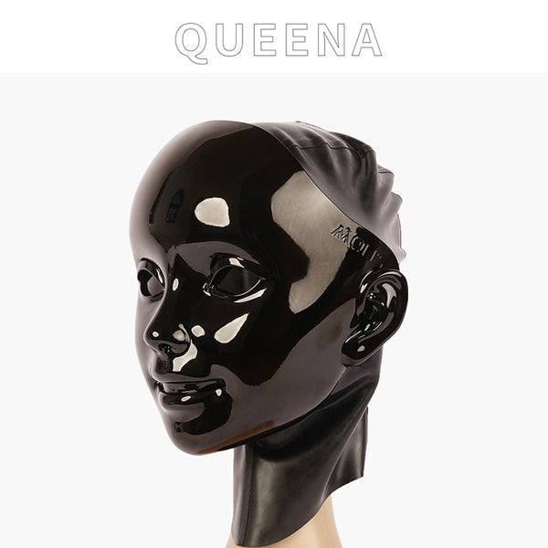 NEOGAN | Dark Queena The Female Doll Mask with Gag and Latex Hood D05SD ...